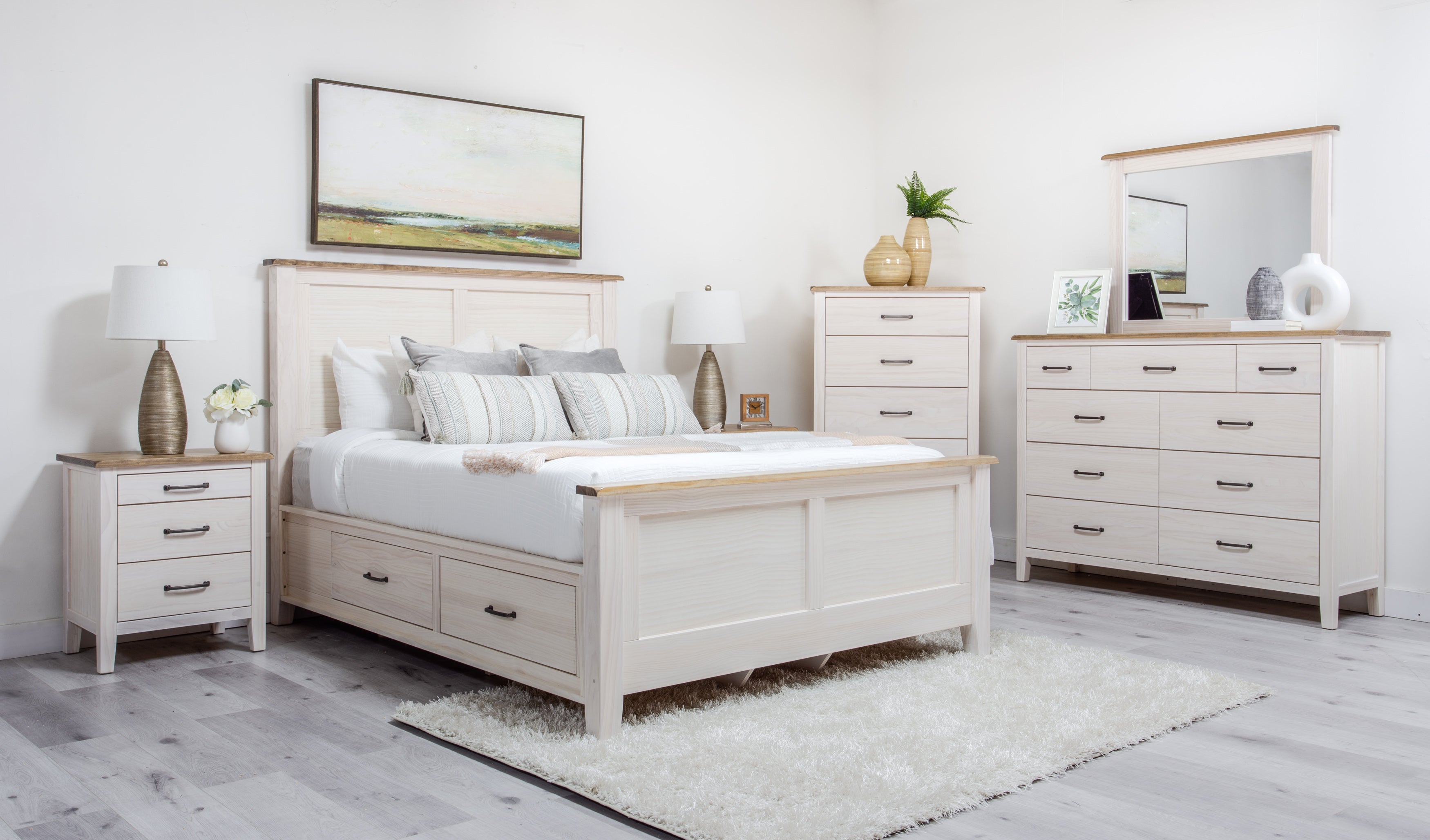 Monkland Bedroom Set - Storage Bed with Matching Furnishings